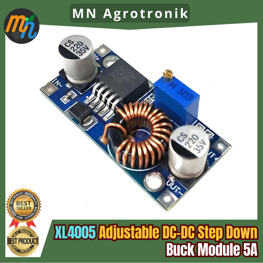 Jual XL4005 Adjustable DC-DC Step Down Buck Module 5A | Shopee Indonesia