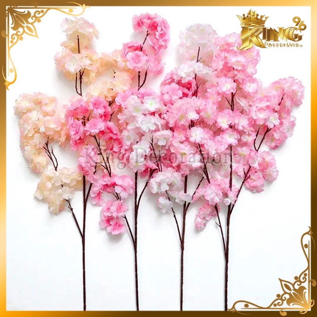 Jual Bunga Cherry Blossom 1 Meter Mei Hua Artificial 1 PCS - Bunga ...
