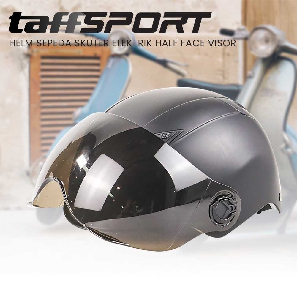 Jual Helm Sepeda Skuter Elektrik Half Face Visor - 328 | Shopee Indonesia