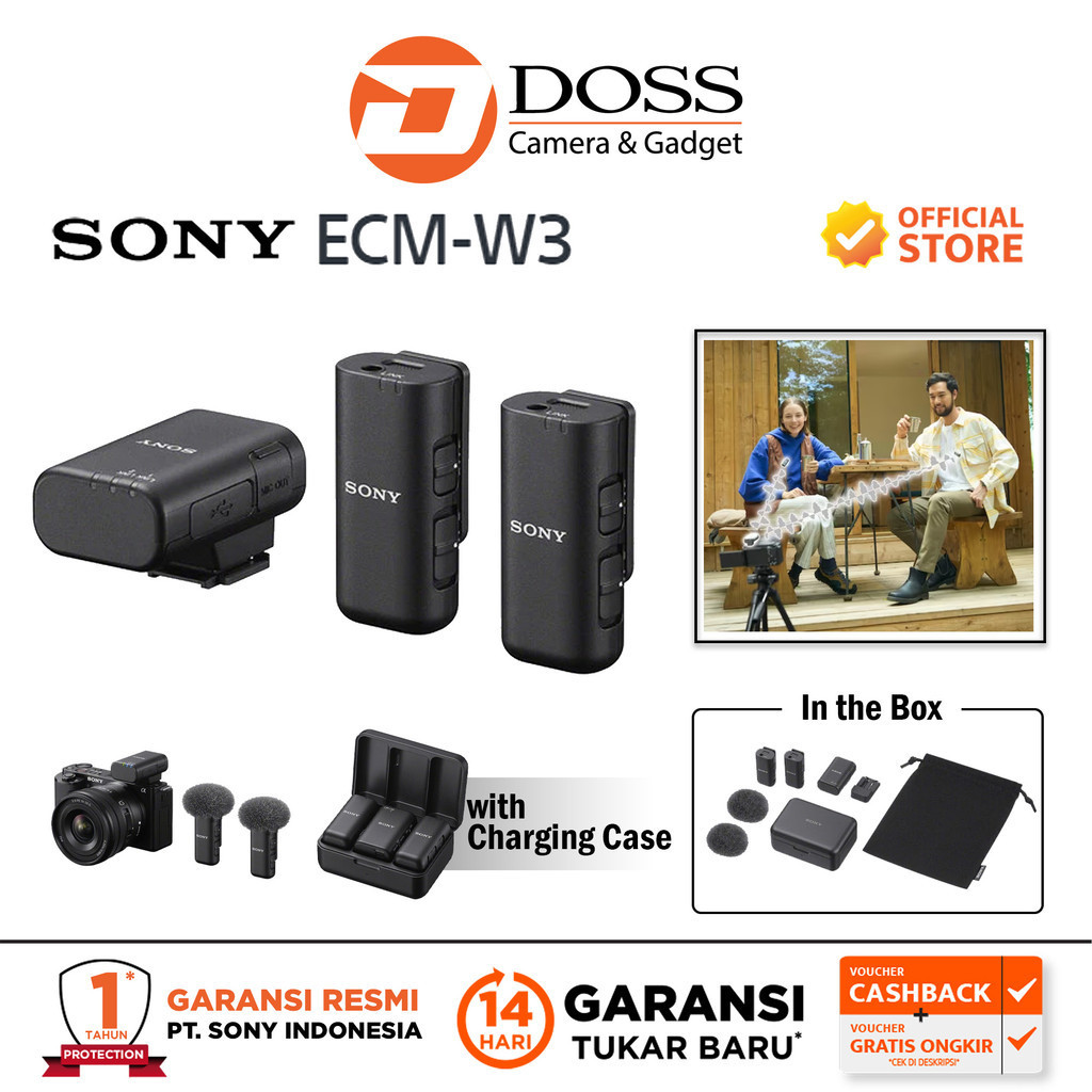 Jual Sony ECM-W3 2-Person Wireless Microphone Sony ECM W3 Mic | Shopee ...