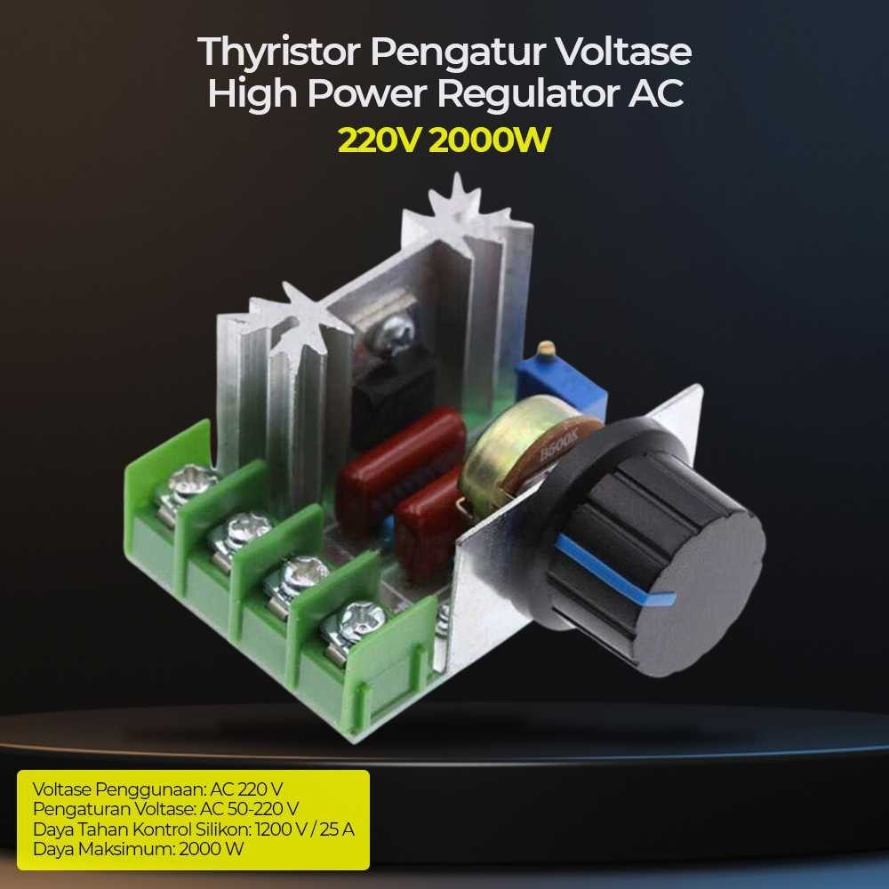 Jual DMKN Thyristor Pengatur Voltase High Power Regulator AC 220V 2000W ...