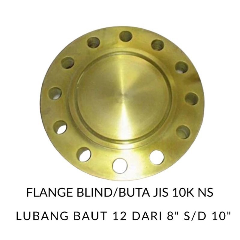 Jual Flange besi blind/buta JIS 10K 8" inch DN 200 Non standar/NS ...