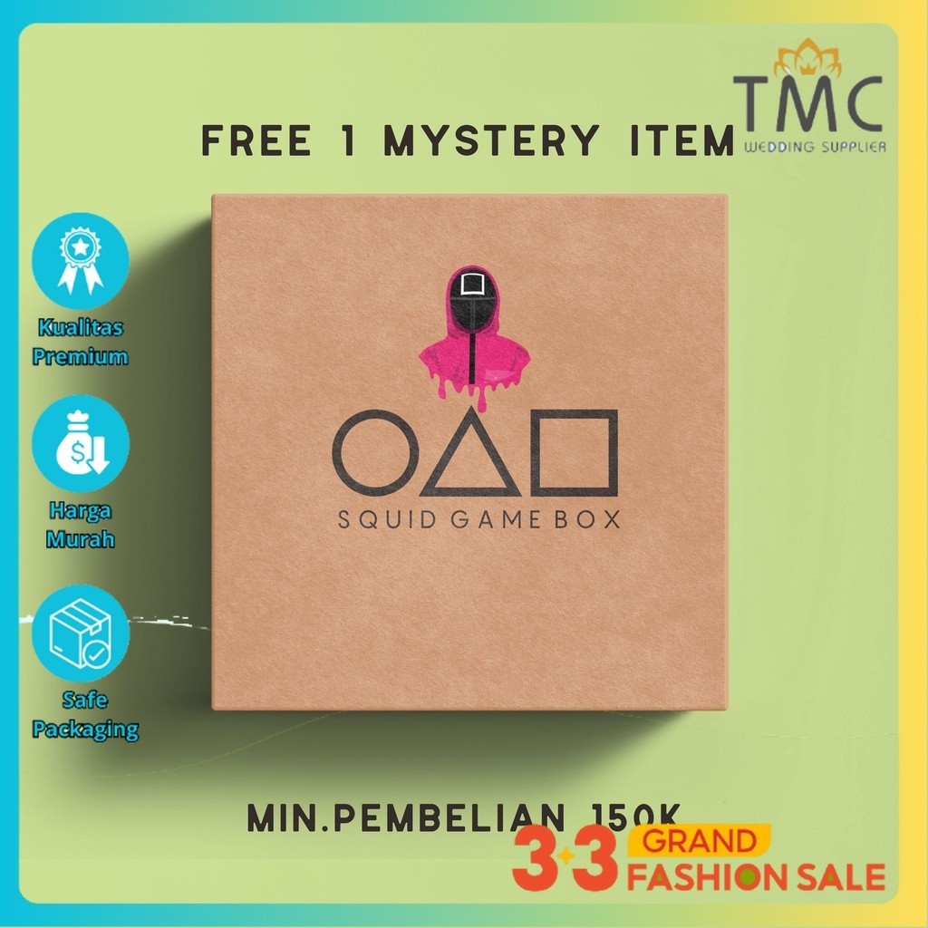 Jual Hadiah Gratis Acak Kejutan Berhadiah Squid Game Box | Shopee Indonesia