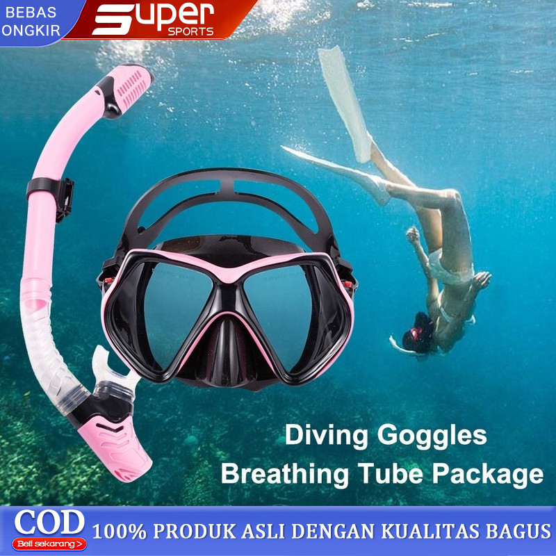 Jual Kacamata Renang Snorkeling PVC Menyelam Bawah Air Masker Scuba ...