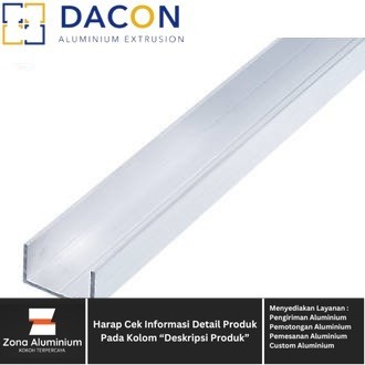 Jual Aluminium DACON U POWDER COATING U 1/2x2" 12.7x50.8mm | Shopee ...