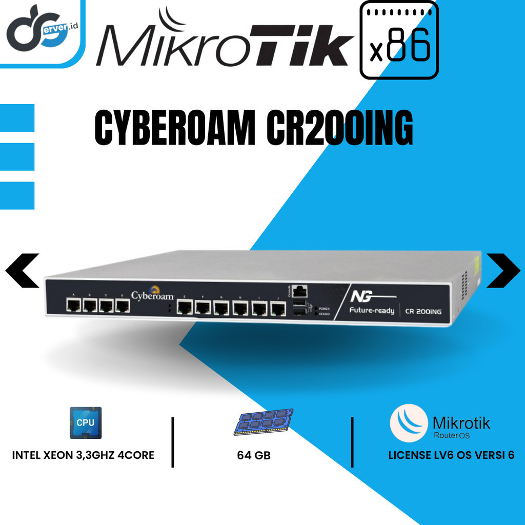 Jual Mikrotik x86 4 Core rackmount Basic Firewall Cybroam | Shopee ...