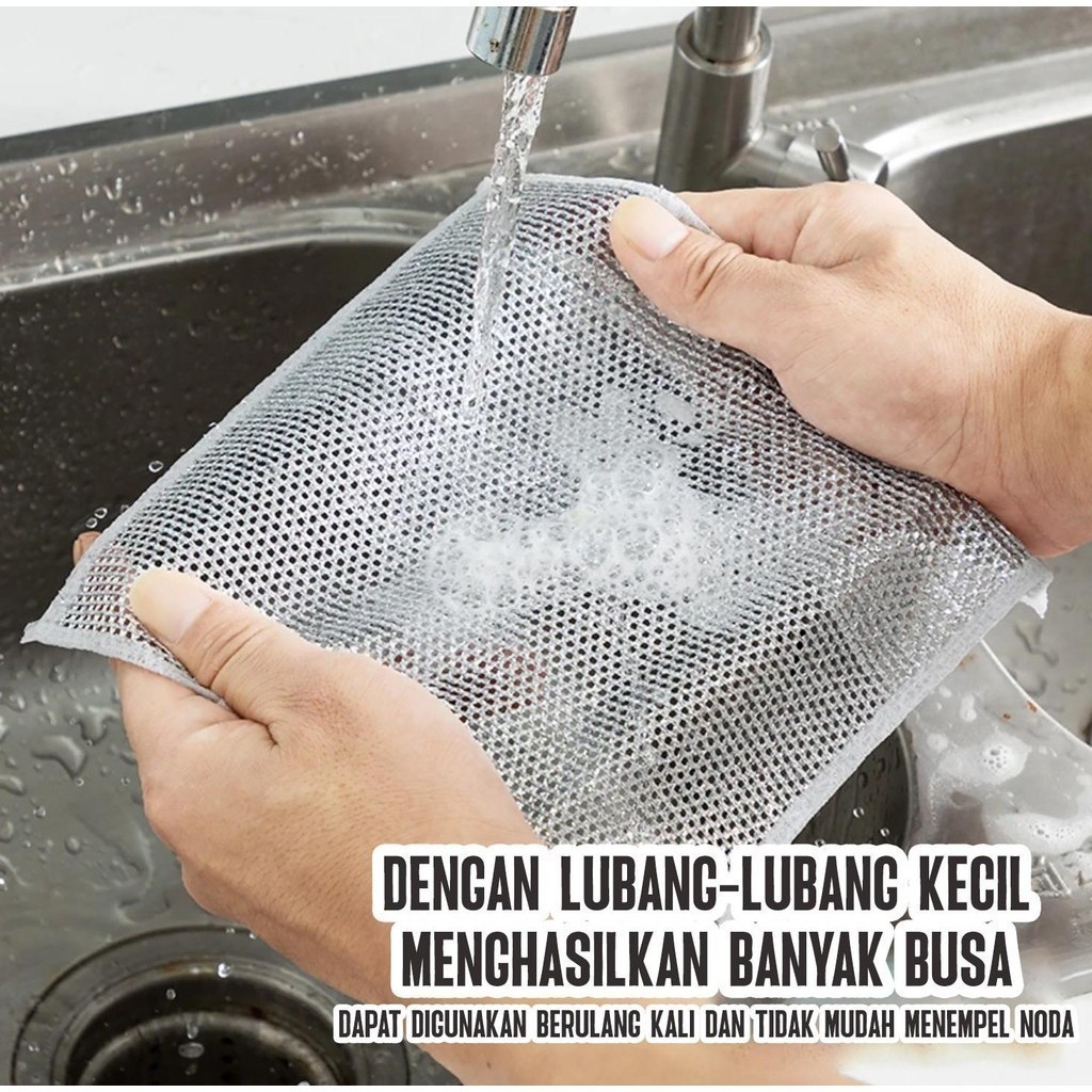 Jual LAP KAIN DAPUR KAWAT HALUS / LAP KAIN KAWAT SILVER SERBAGUNA / LAP ...