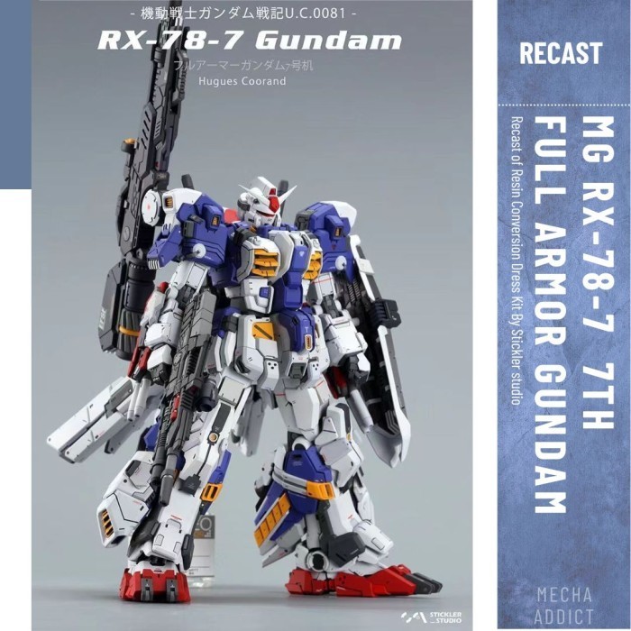 Jual MG Rx-78 7th Full Armor Gundam Resin Conversion Kit by Stickler ...