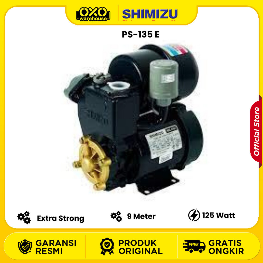 Jual SHIMIZU PS 135 E OTOMATIS POMPA AIR PENDORONG OTOMATIS SHIMIZU ...