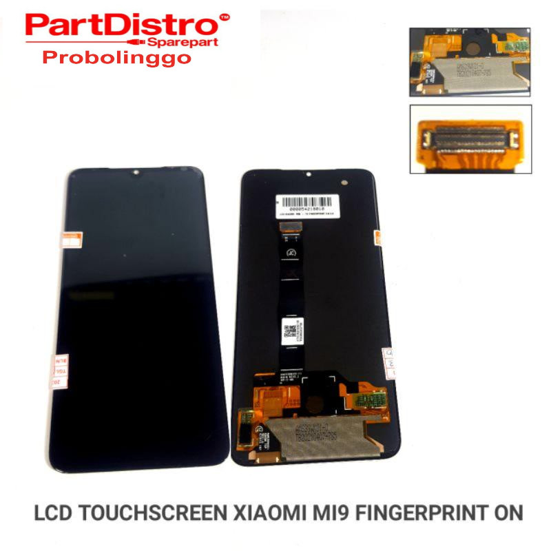 Jual LCD TOUCHSCREEN XIAOMI MI9 FINGERPRINT ON BLACK | Shopee Indonesia