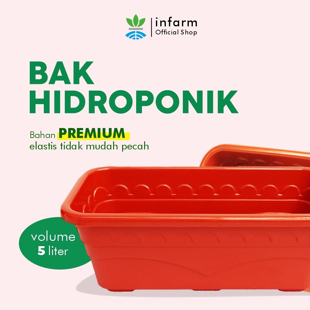 Jual INFARM - Bak Pot Hidroponik Sistem Wick 5 Liter | Shopee Indonesia
