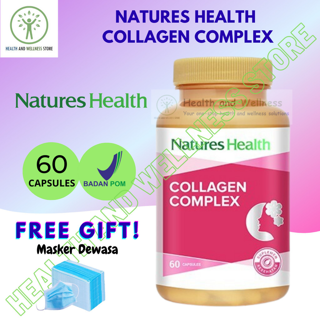Jual Natures Health Collagen Complex 60 Capsules Kolagen Kecantikan ...