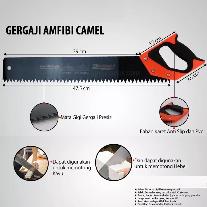 Jual GERGAJI HEBEL BATA RINGAN 18" GRAJI HERBEL GERGAJI HEBEL POTONG ...