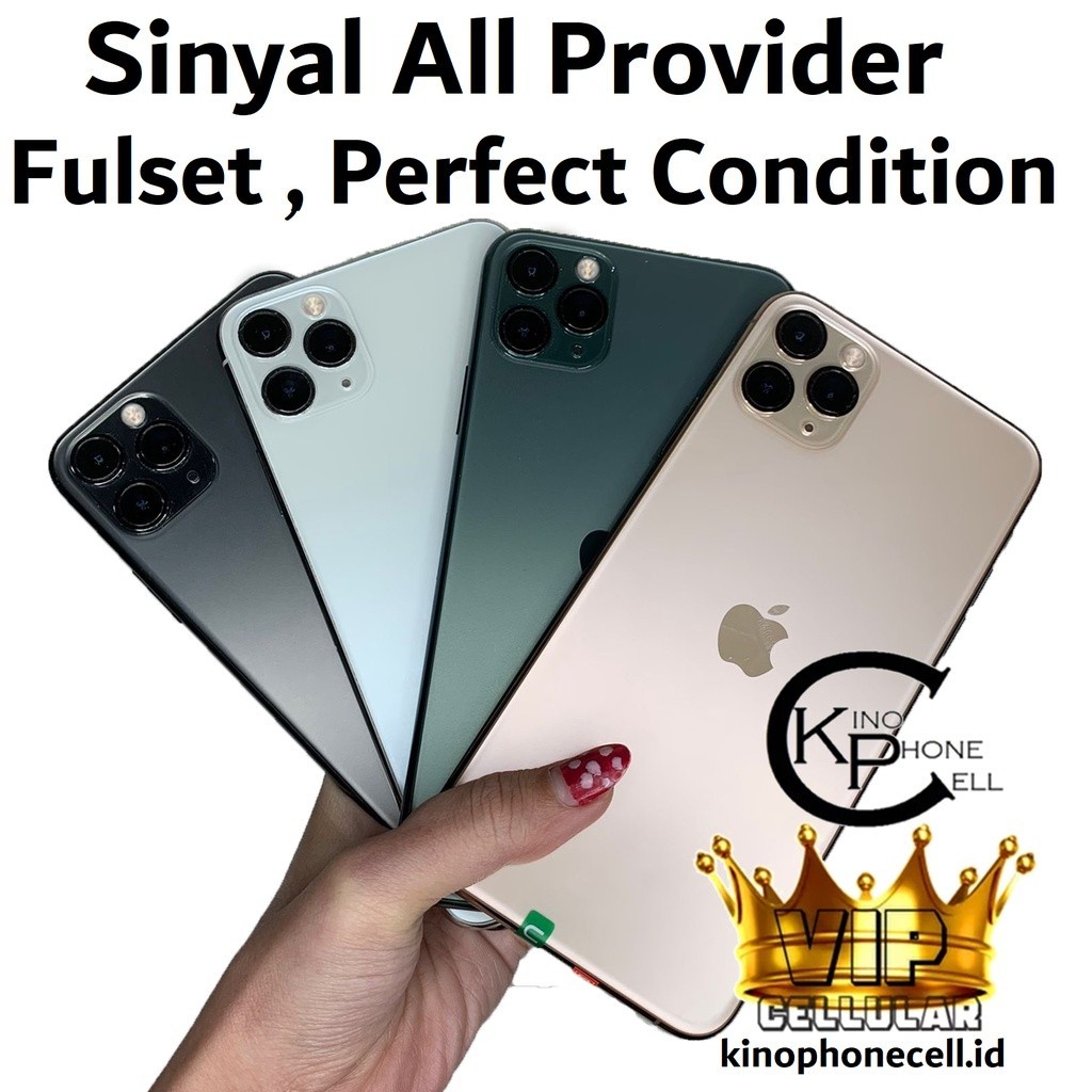 Jual iphone 11 PRO MAX 64GB/256GB/512GB PROMAX second bekas 64/256/512 Original 100% Mulus ...