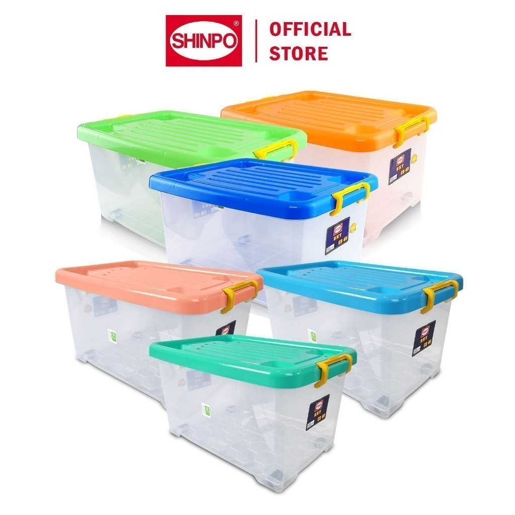 Jual SHINPO Kontainer Plastik Dengan Roda Sky Container Box Kotak ...