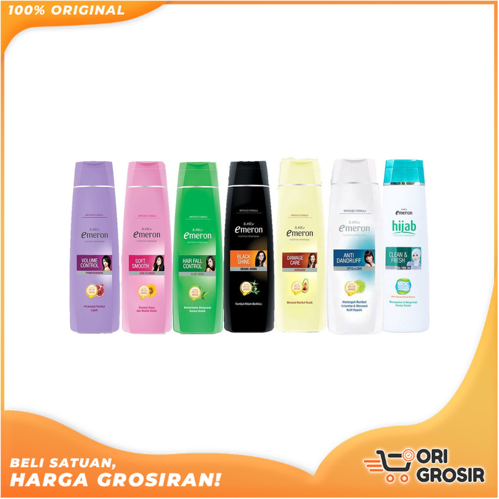 Jual ORI Grosir Emeron shampoo Series 170ml - 70ml Emeron Shampoo hijab ...