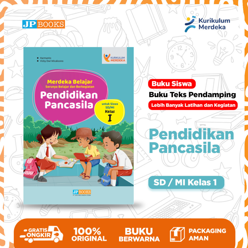 Jual JP Books – Buku Teks Siswa Pendamping Kurmer Sekolah PPKn SD Kelas 1 - Kurikulum Merdeka ...