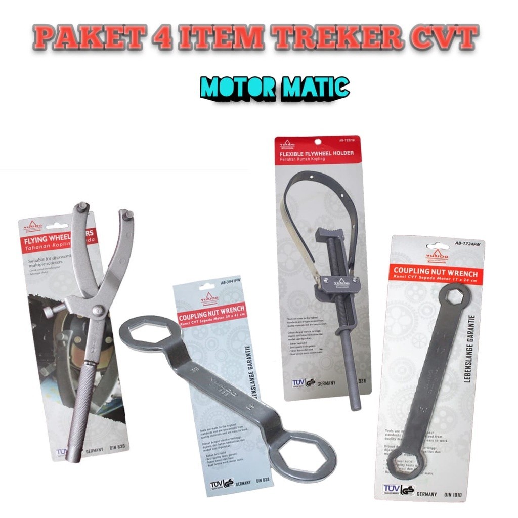 Jual PAKET 4 KUNCI Treker Cvt / Tracker Cvt YUKIDO Original kunci ...