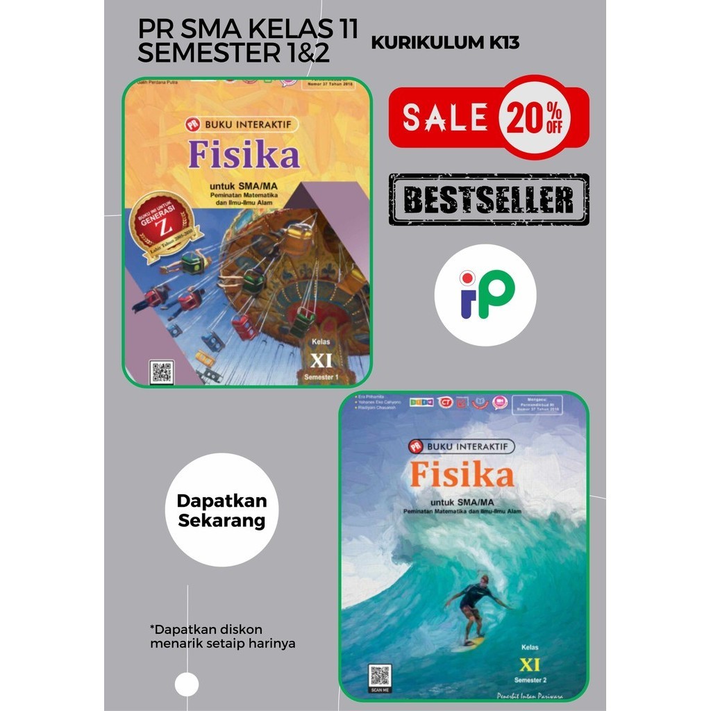 Jual Buku Pr/Lks Fisika K13 SMA/MA Kelas 11/XI Semester 1&2 Intan pariwara Tahun 2024 Terbaru ...