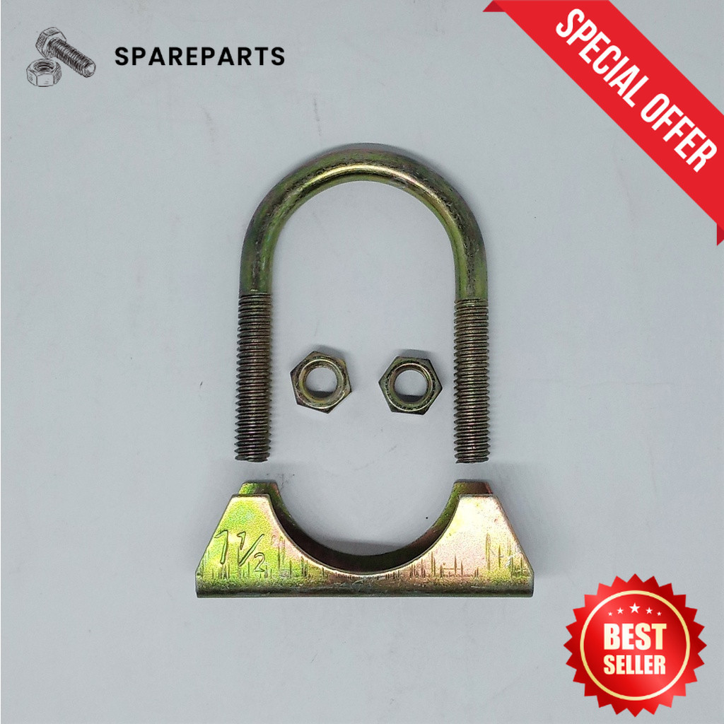 Jual Klem Kenalpot Universal Ukuran 1 1/2 dim (1 1/2 inch) (38mm) Klem ...