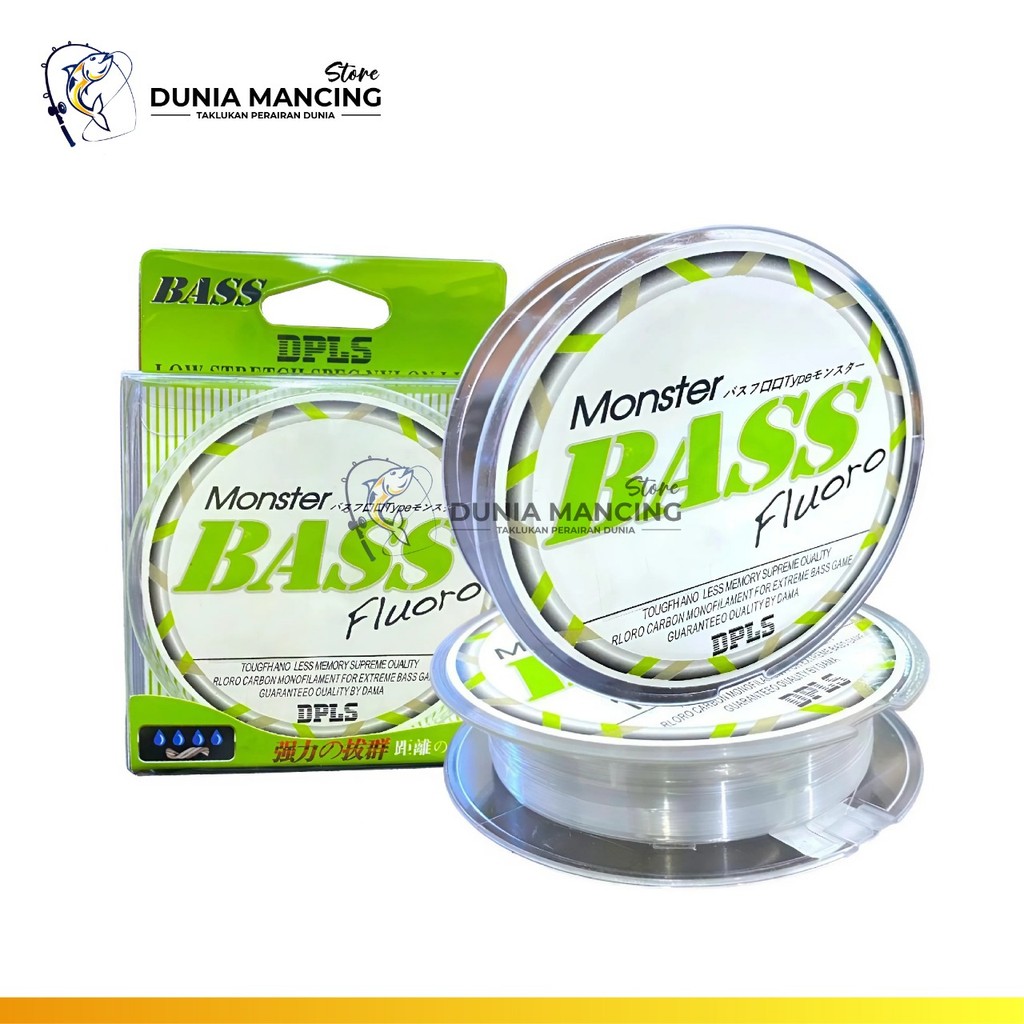 Jual Benang Senar Tali Pancing Monster Bass Fluoro 100M Japan Fishing ...