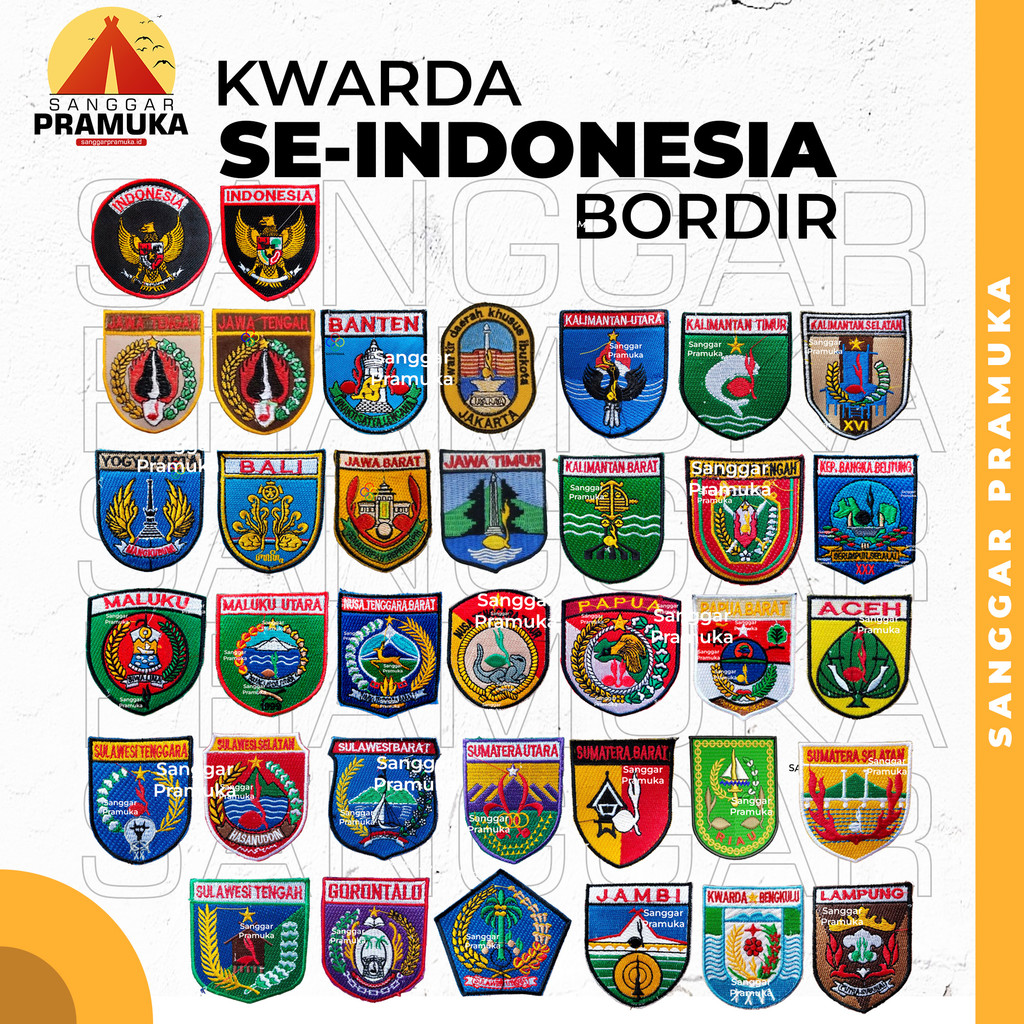 Jual Kwarda Pramuka / Logo Provinsi Pramuka / Badge Kwarda Pramuka ...
