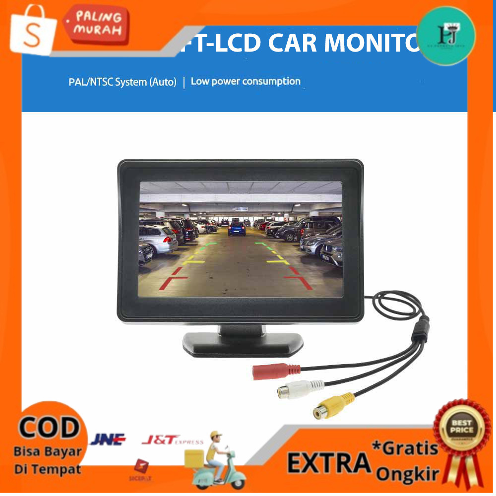 Jual MJDOUD Monitor Parkir Mobil Rear View TFT LCD Display 4.3 Inch ...
