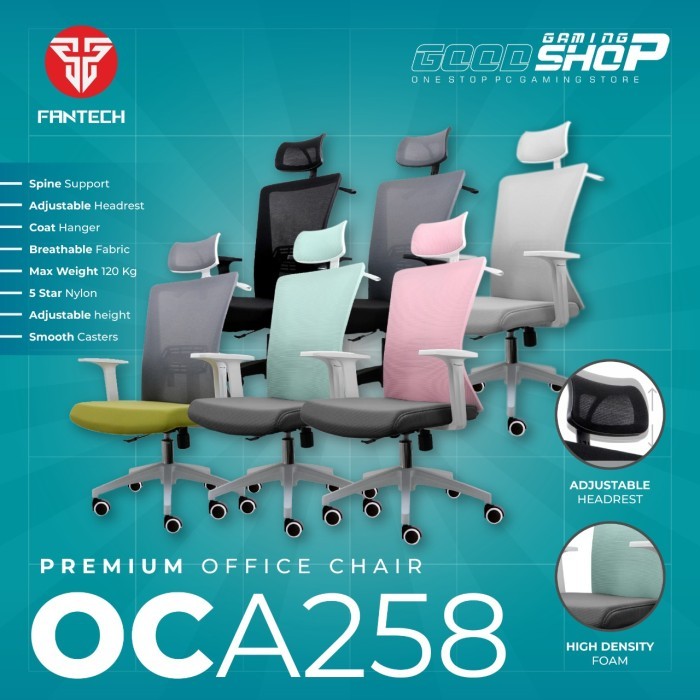 Jual Fantech OCA258 / OC-A258 Kursi Kerja Kantor Premium Office Chair ...