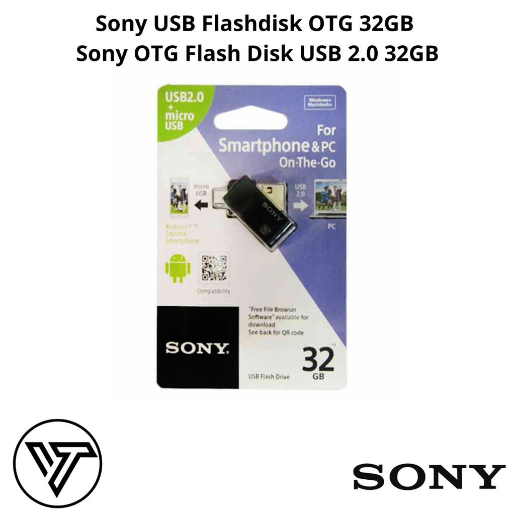 Jual Sony USB Flashdisk OTG 32GB - Sony OTG Flash Disk USB 2.0 32GB | Shopee Indonesia