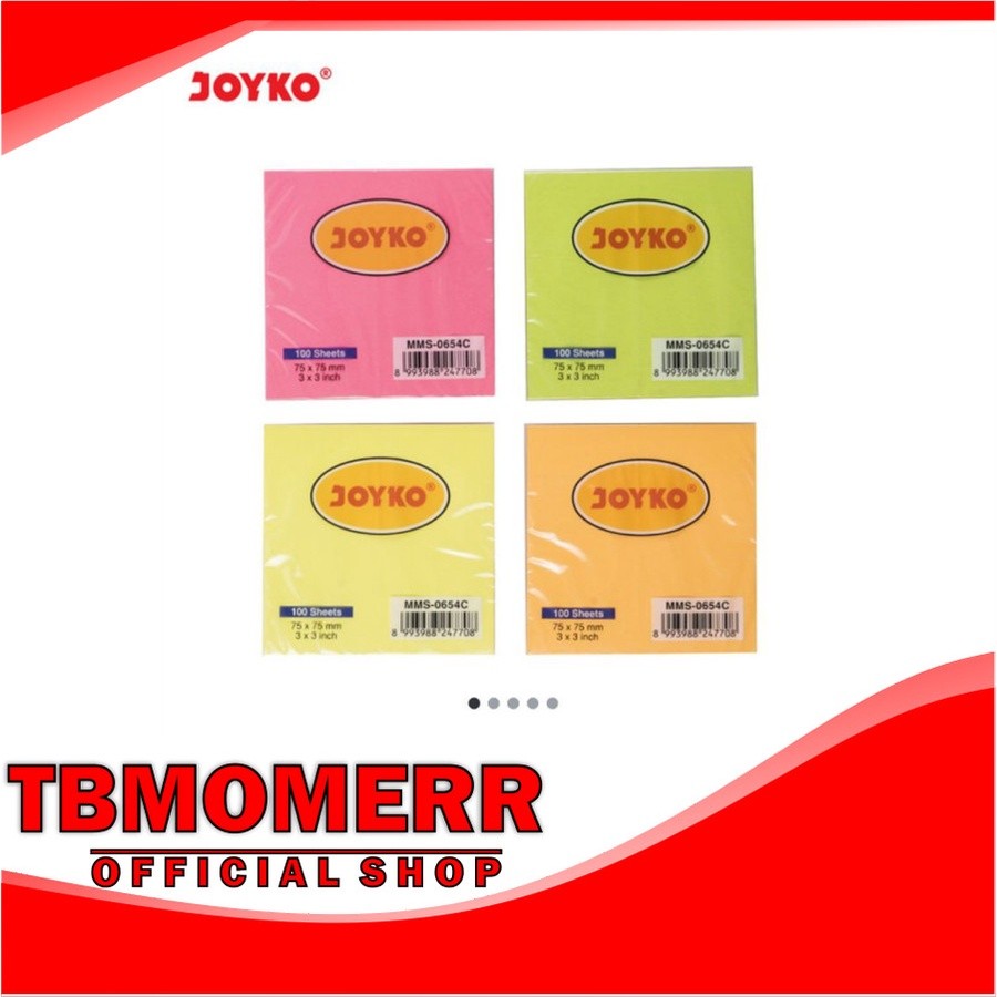 Jual MEMO STICK / NOTES TEMPEL / KERTAS MEMO / MEMO TEMPEL JOYKO MMS ...
