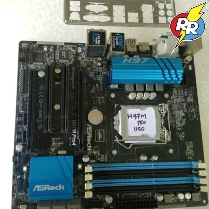 Jual Motherboard PC Gaming Merk ASRock Tipe H97M Pro4 Socket 1150 4 ...