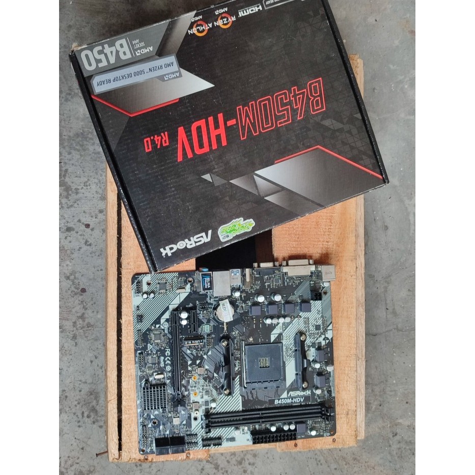 Jual MOBO ASRock B450M HDV Ryzen AM4 Mainboard M-ATX Form Factor ...
