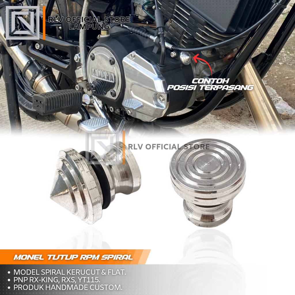 Jual Baut rpm rx king rxs yt115 custom dural | Monel tutup rpm rxking ...