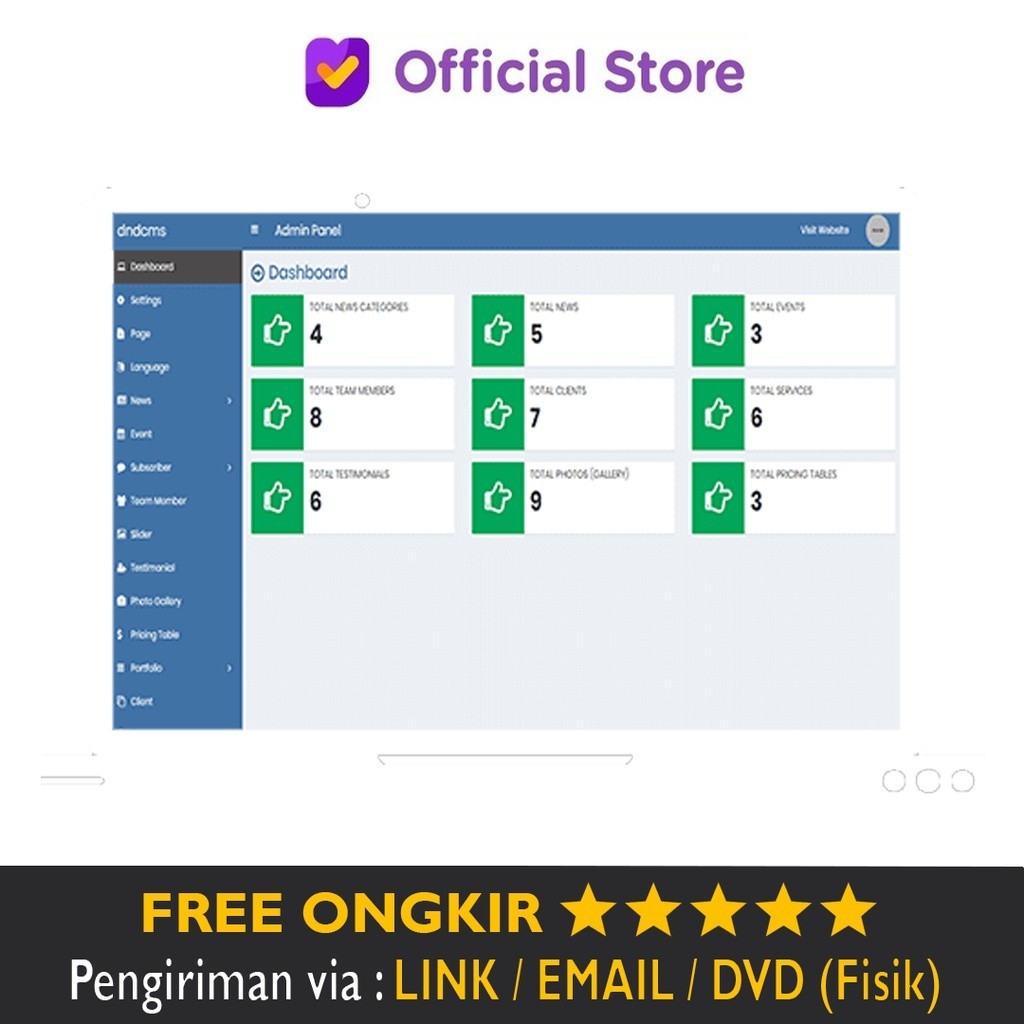 Jual Source Code Aplikasi Website Company Profile Perusahaan Professional Framework CodeIgniter ...