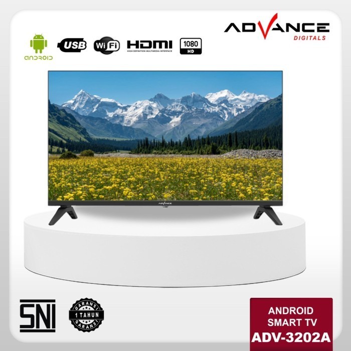 Jual DVANCE LED TV 32 INCH ADV 3203 A SMART TV FRAME LESS / Android ...