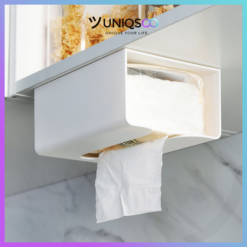 Jual UNIQSOO Kotak Tempat Tissue Tempel Dinding Dapur Toilet Serbaguna ...