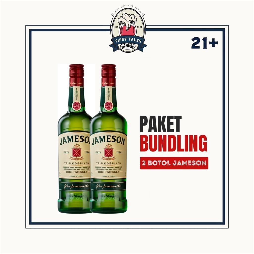 Jual 2 Botol Jameson Irish Whisky 750ml | Shopee Indonesia