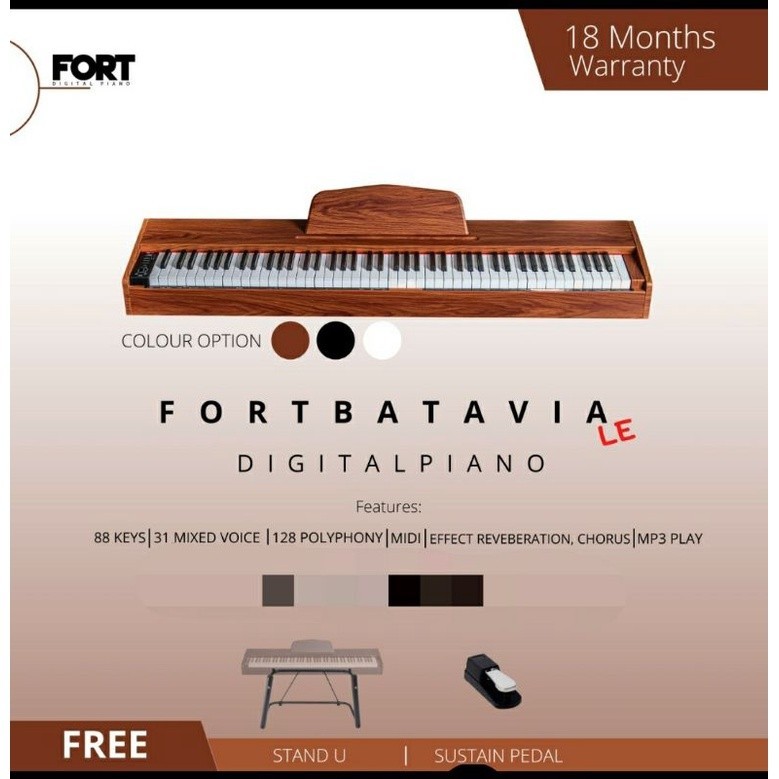 Jual Piano Fort BATAVIA le Garansi 18 bulan, Recomended | Shopee Indonesia