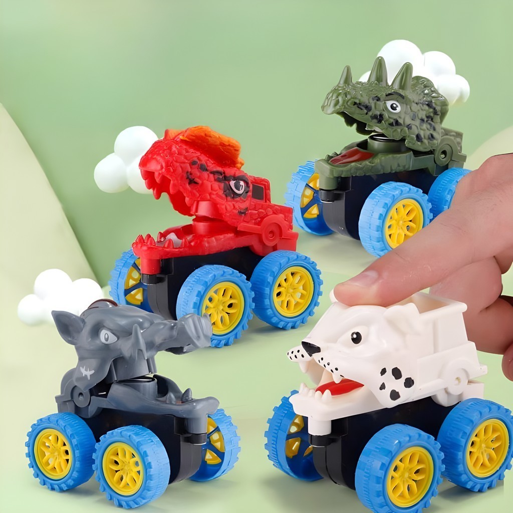 Jual Toy Studio Mainan Dino Mobil Mobilan Anak Tekan Figure Press ...