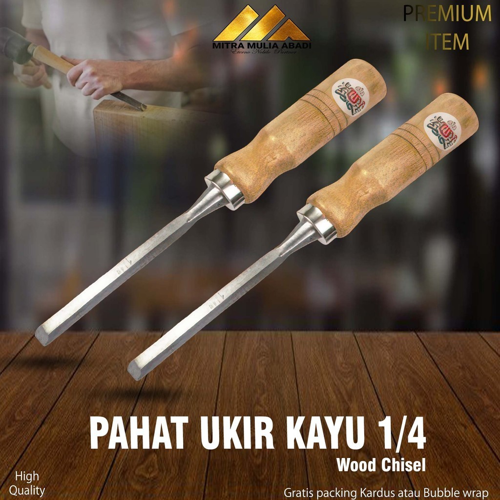 Jual Alat Pahat Ukir 1/4" / Pahat Kayu 1/4 Inci | Shopee Indonesia