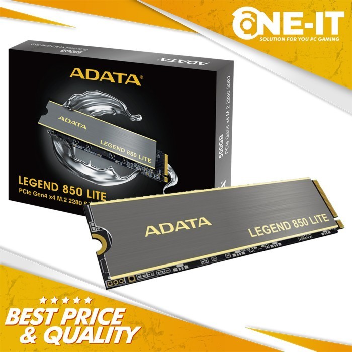 Jual SSD ADATA LEGEND 850 LITE 500GB M.2 NVME PCIe Gen4x4 | Shopee ...
