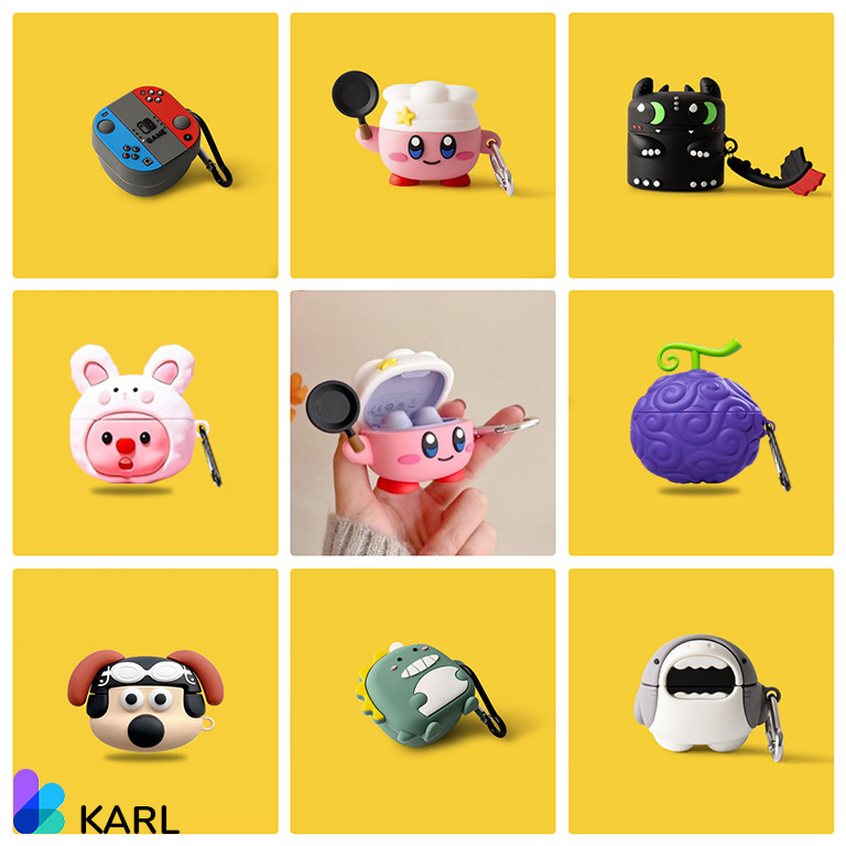 Jual Case Baseus WM01 WM02 3D Kartun Lucu Casing Earphone TWS Pelindung ...