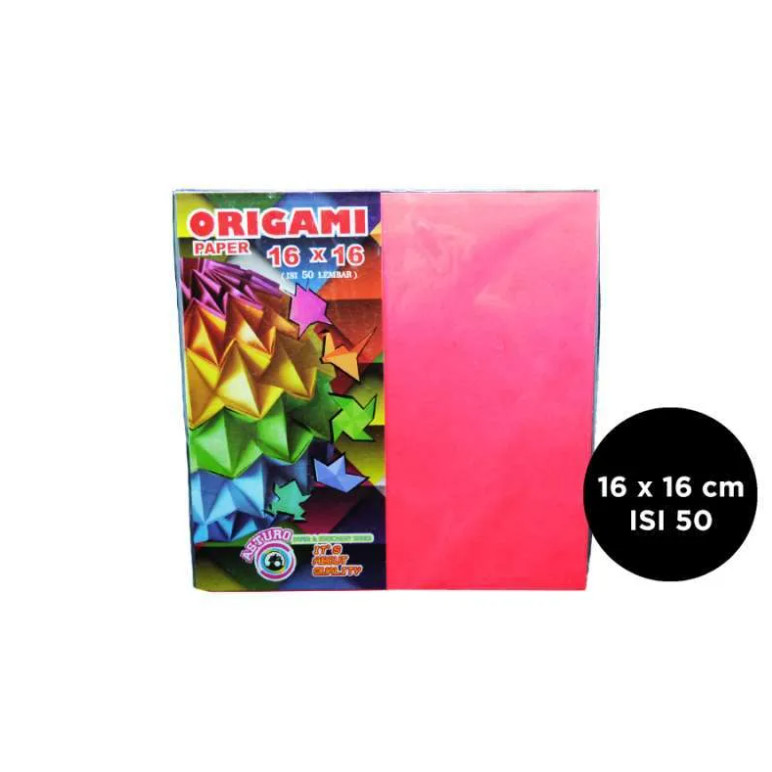 Jual Kertas Lipat Origami Asturo 16 x 16 cm isi 50 lembar | Shopee ...