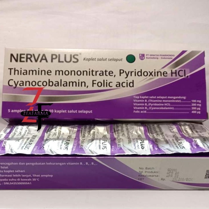 Jual NERVA PLUS Strip 10 Kaplet -(terjangkau & original) | Shopee Indonesia