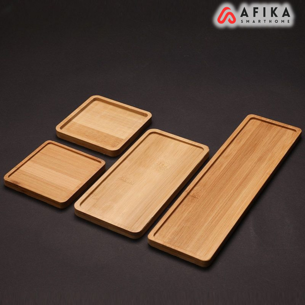 Jual Alas Tatakan Kayu Serbaguna Minimalis Persegi Panjang Bamboo Tray ...