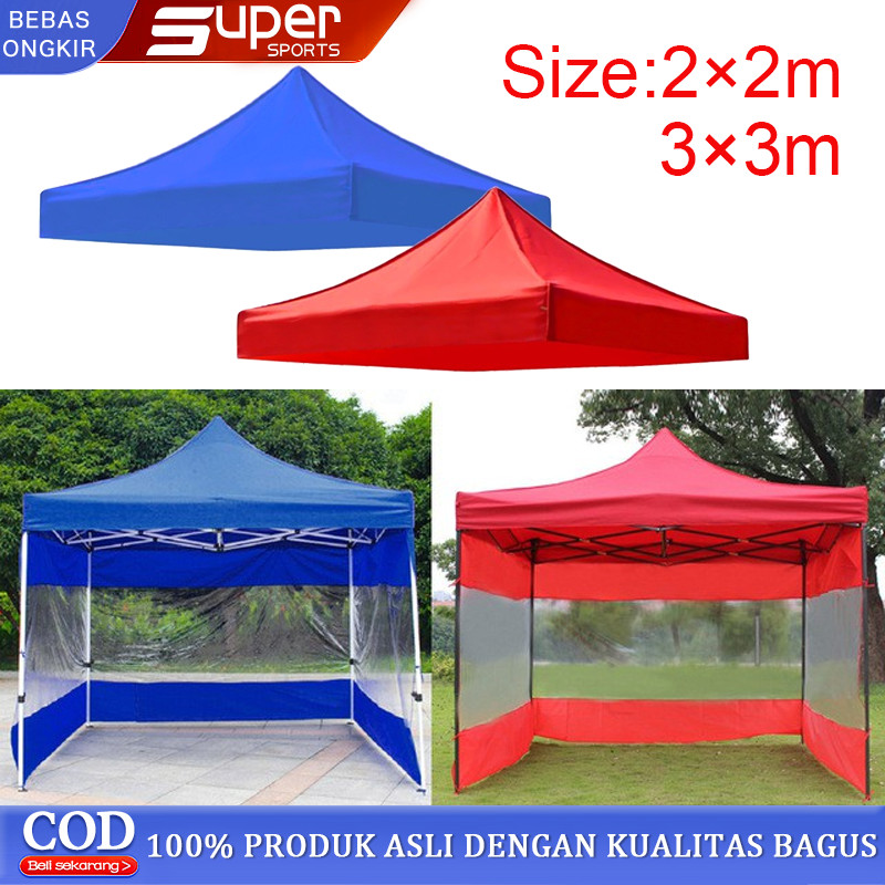 Jual Tenda lipat tipe dinding kombinasi mika/polos/kanopi atas pasar ...