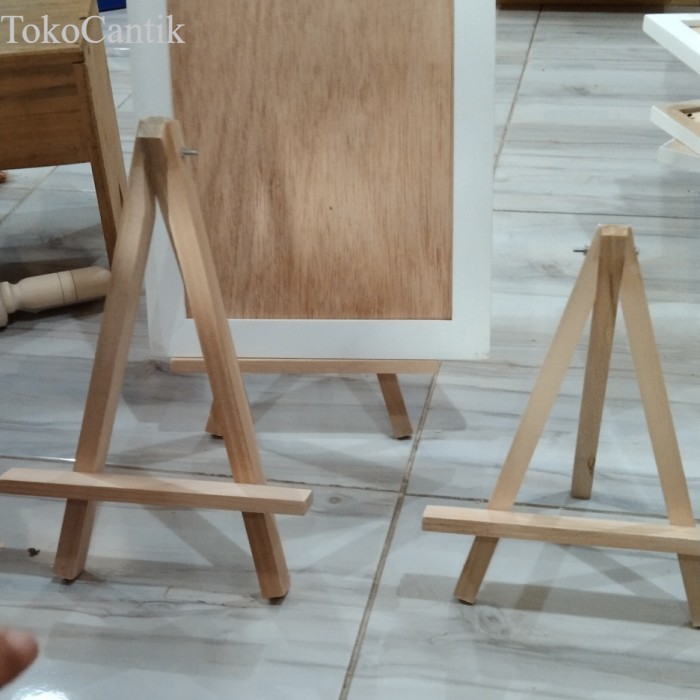 Jual Stand Kayu tripod/ Standing Pigura/ Standing Frame kayu/Jagrak ...