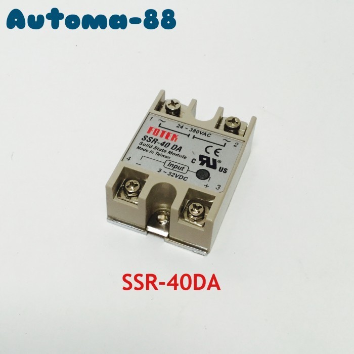 Jual SSR 40A SSR-40DA Solid State Relay DC-AC 220V Contact Relay SSR-40-DA -OL76 | Shopee Indonesia