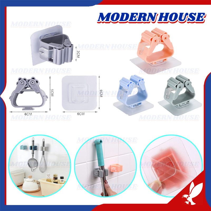 Jual Cantik Gantungan Sapu Pel Rak Hook / Penjepit Gantungan Sapu Pel ...