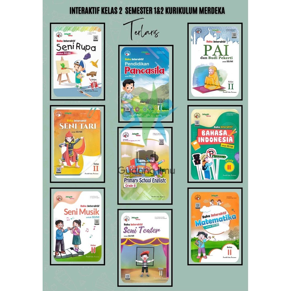 Jual Buku Interaktif SD/MI Kelas 2 Semester 1&2 Kurikulum Merdeka Intan pariwara Tahun 2024 ...